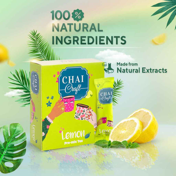 Lemon Premix Tea | fresh organic herbal tea